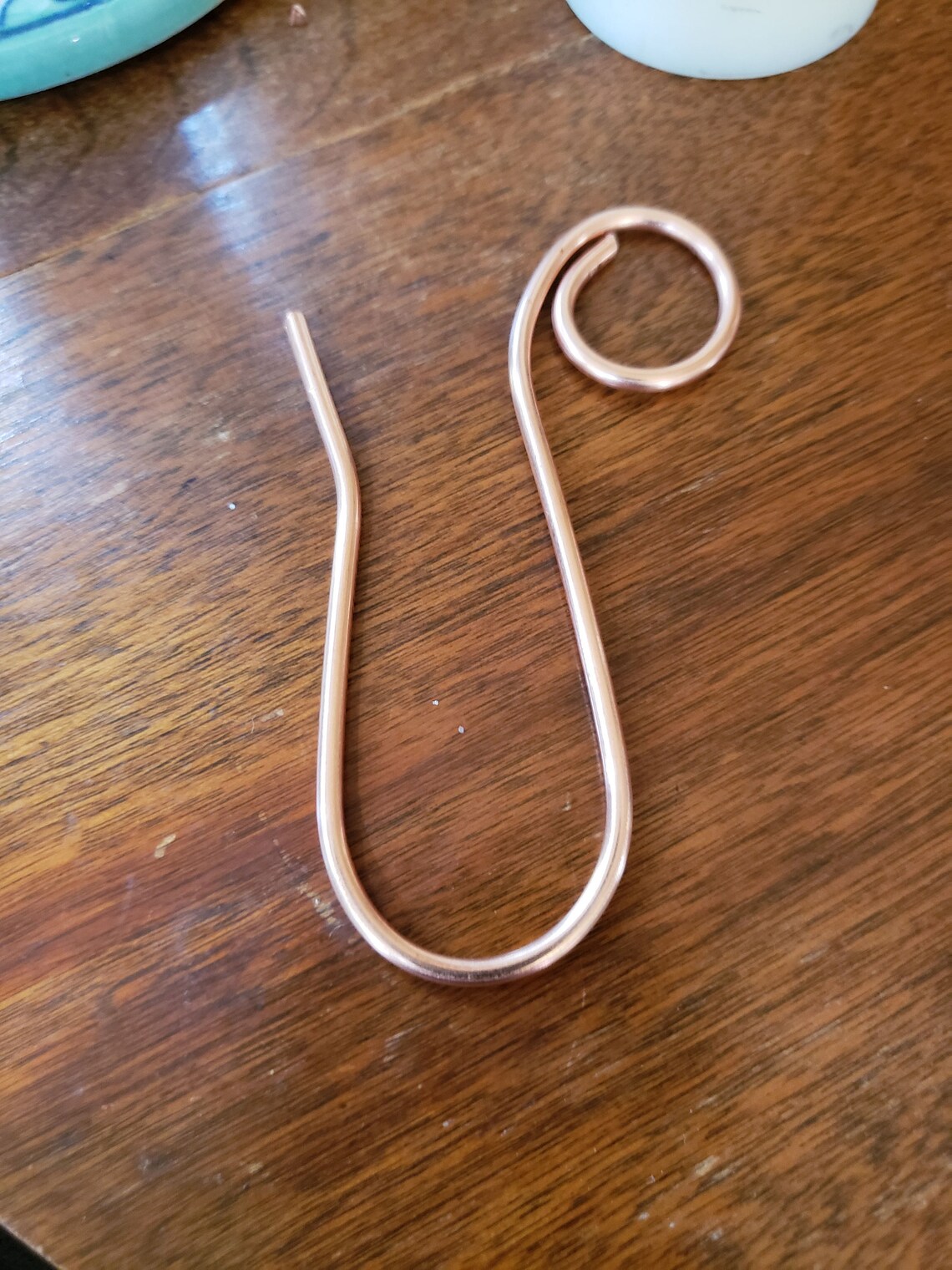 Handforged Hanger and Hammered Pure Copper Spiral Chain - Etsy