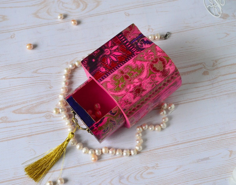 Exclusive Wood Box Fuchsia Jewelry Box Wooden Storage Box Wood - Etsy