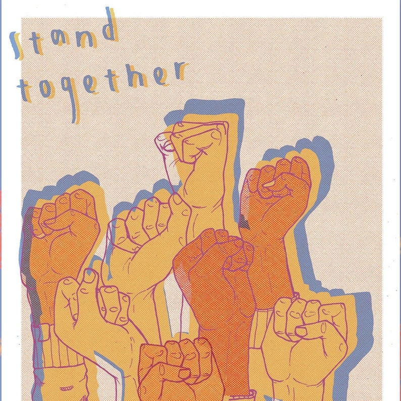 Art Print "stand Together" - D-A5/A4/A3-134.2 - Etsy