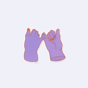 Sticker pinky Promise Feminist Sticker Art Friendship Queer Sticker ...
