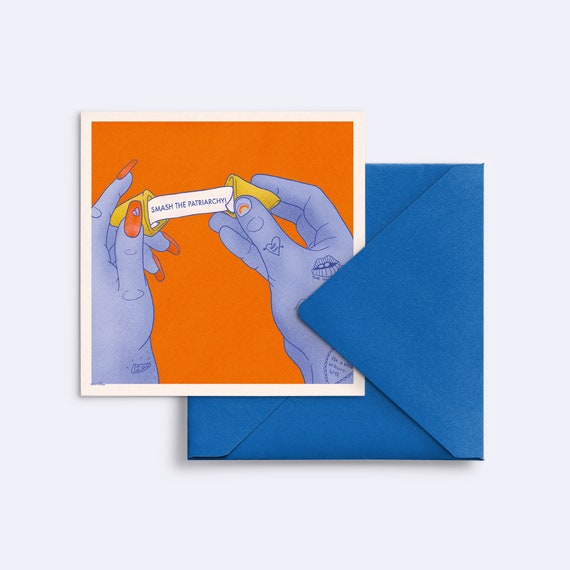 Mini Print / Big Square Greeting Card smash the | Etsy