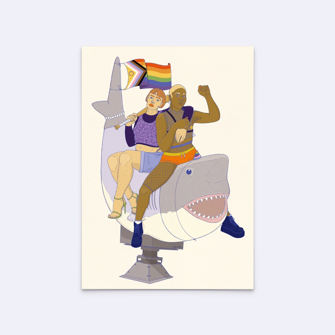 Art Print "happy Riot" - Pride Print - Feminist Poster - Pride is a ...