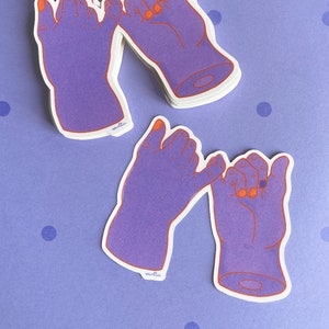 Sticker "pinky Promise" - Feminist Sticker - Art Friendship - Queer ...