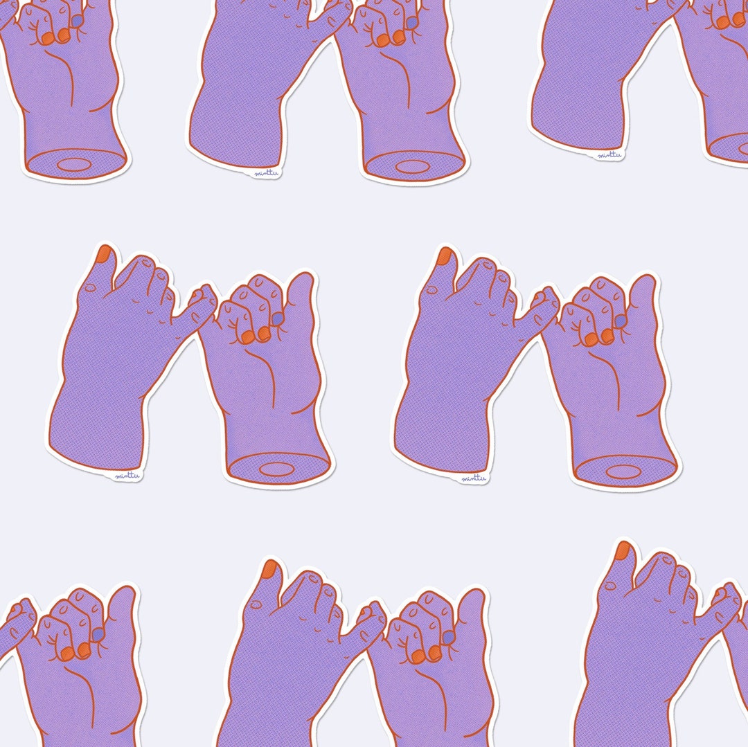 Sticker pinky Promise Feminist Sticker Art Friendship Queer Sticker ...