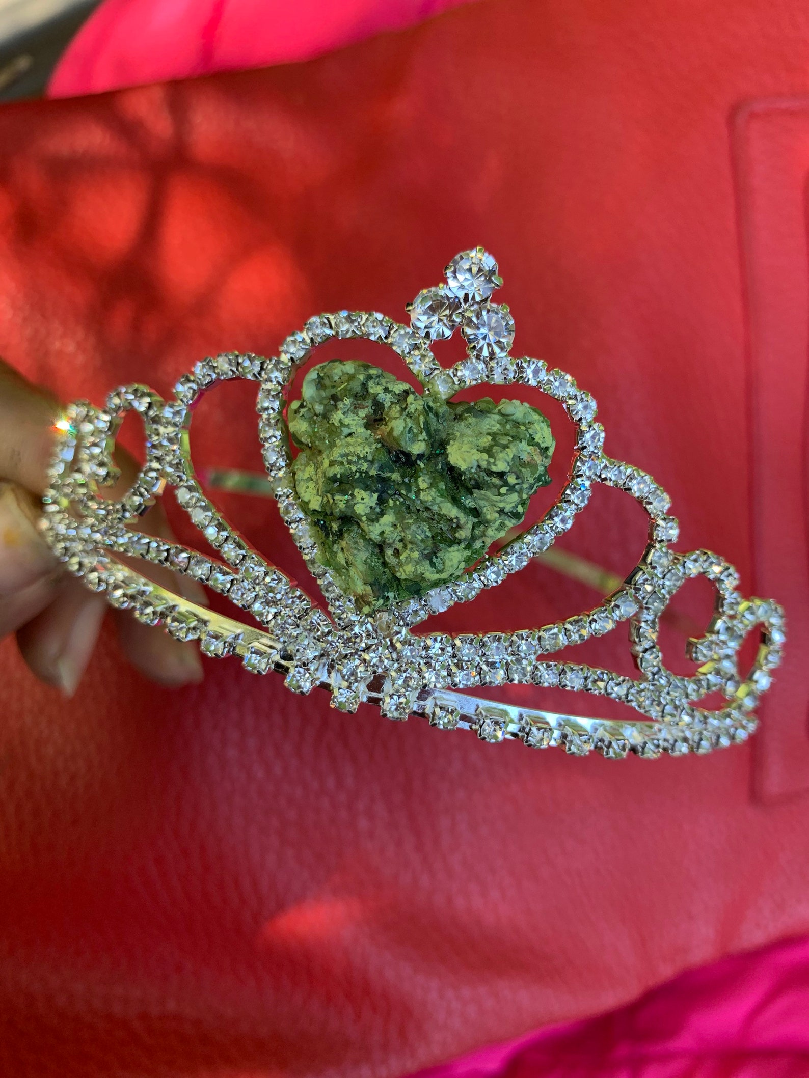 Marijuana Princess Tiara Weed Queen Cannabis Stoner Heart | Etsy