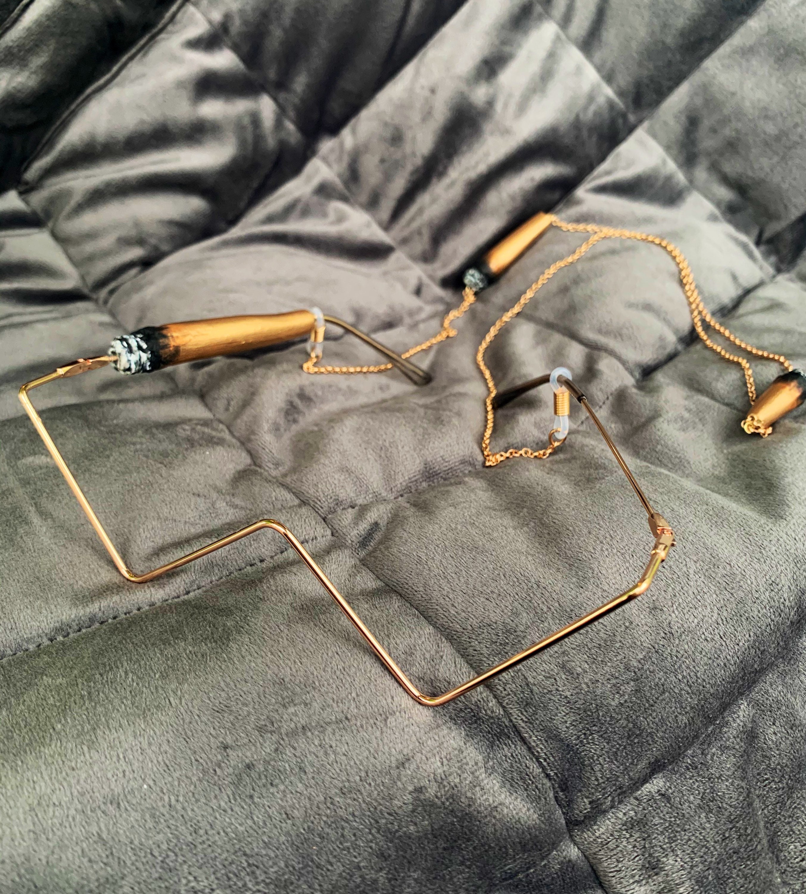 W is for Weed Chain Smoking Gold Blunt Joint Marijuana Weed - Etsy