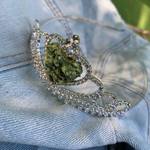Marijuana Princess Tiara Weed Queen Cannabis Stoner Heart Shaped Nug ...