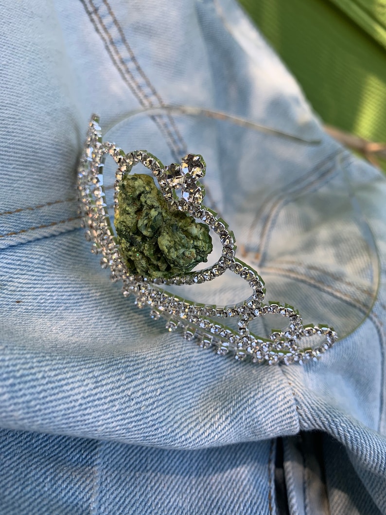 Marijuana Princess Tiara Weed Queen Cannabis Stoner Heart | Etsy