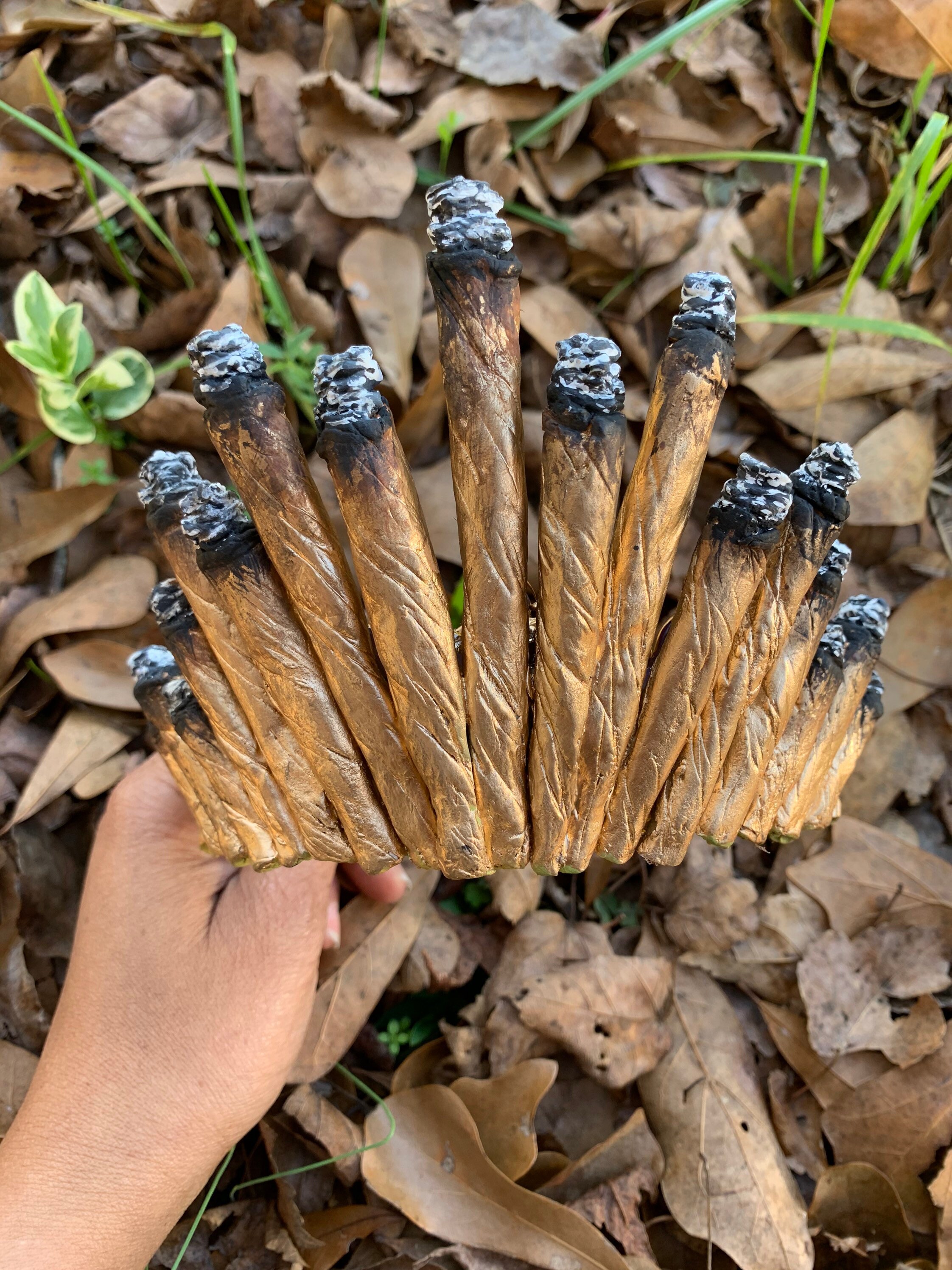 Gold Blunt Crown Marijuana Tiara Stoner Queen Backwoods Princess ...