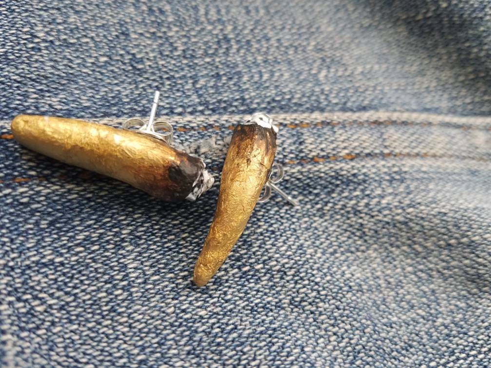 Marijuana Weed Cannabis Gold Joint Leaf Pot Hippie Pothead - Etsy