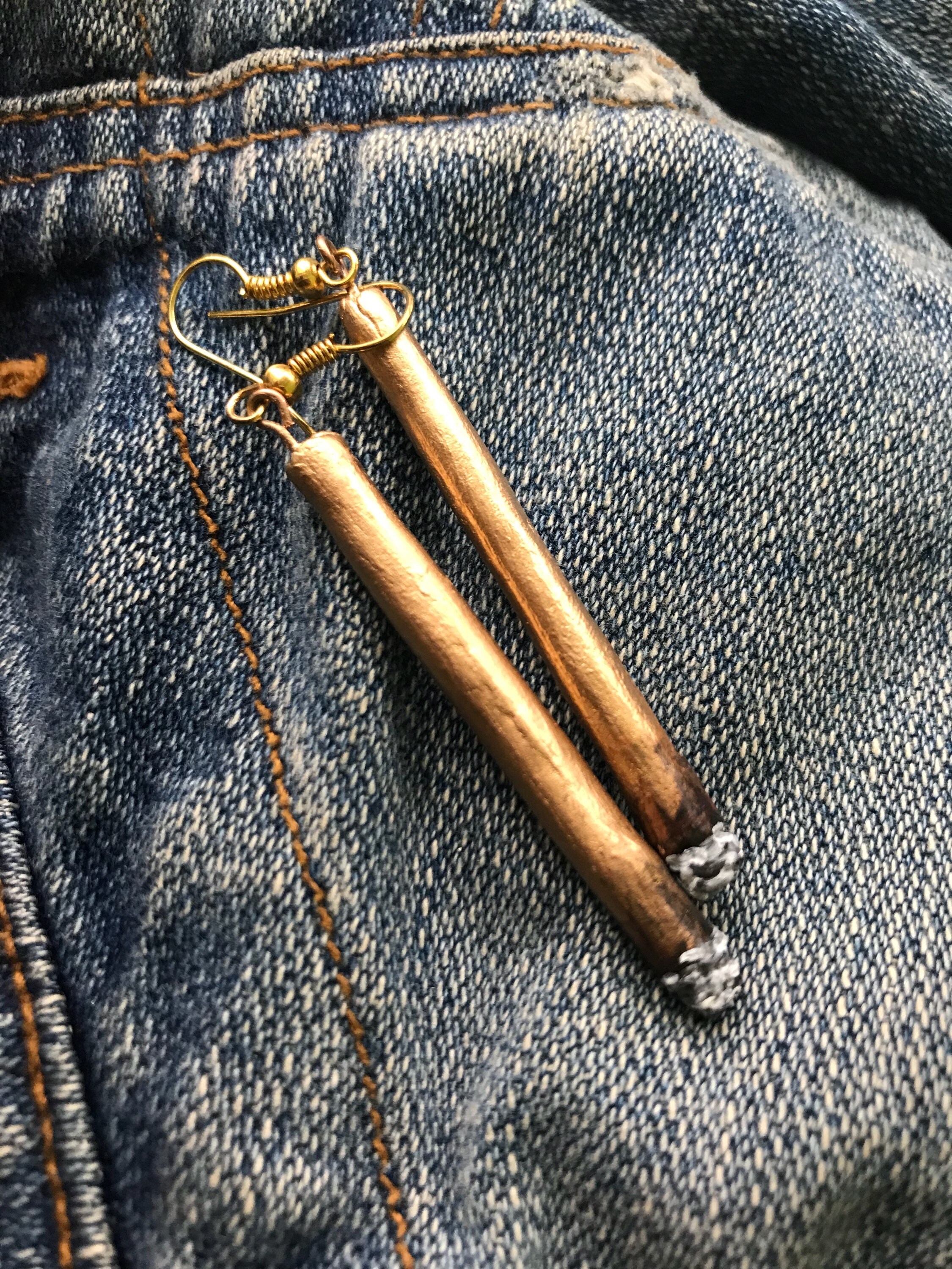 Gold Joint Cannabis Jewelry Weed Gifts Marijuana Jewelry | Etsy