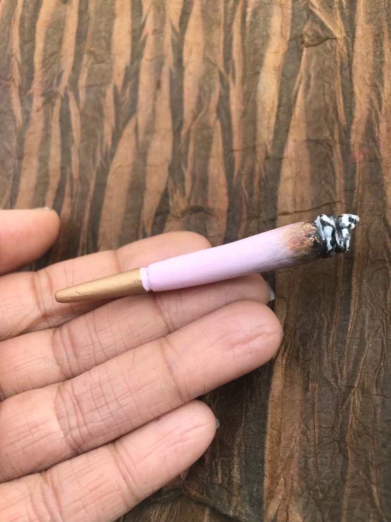 Pink weed marijuana joint raw cone wrap joint gold stoner | Etsy