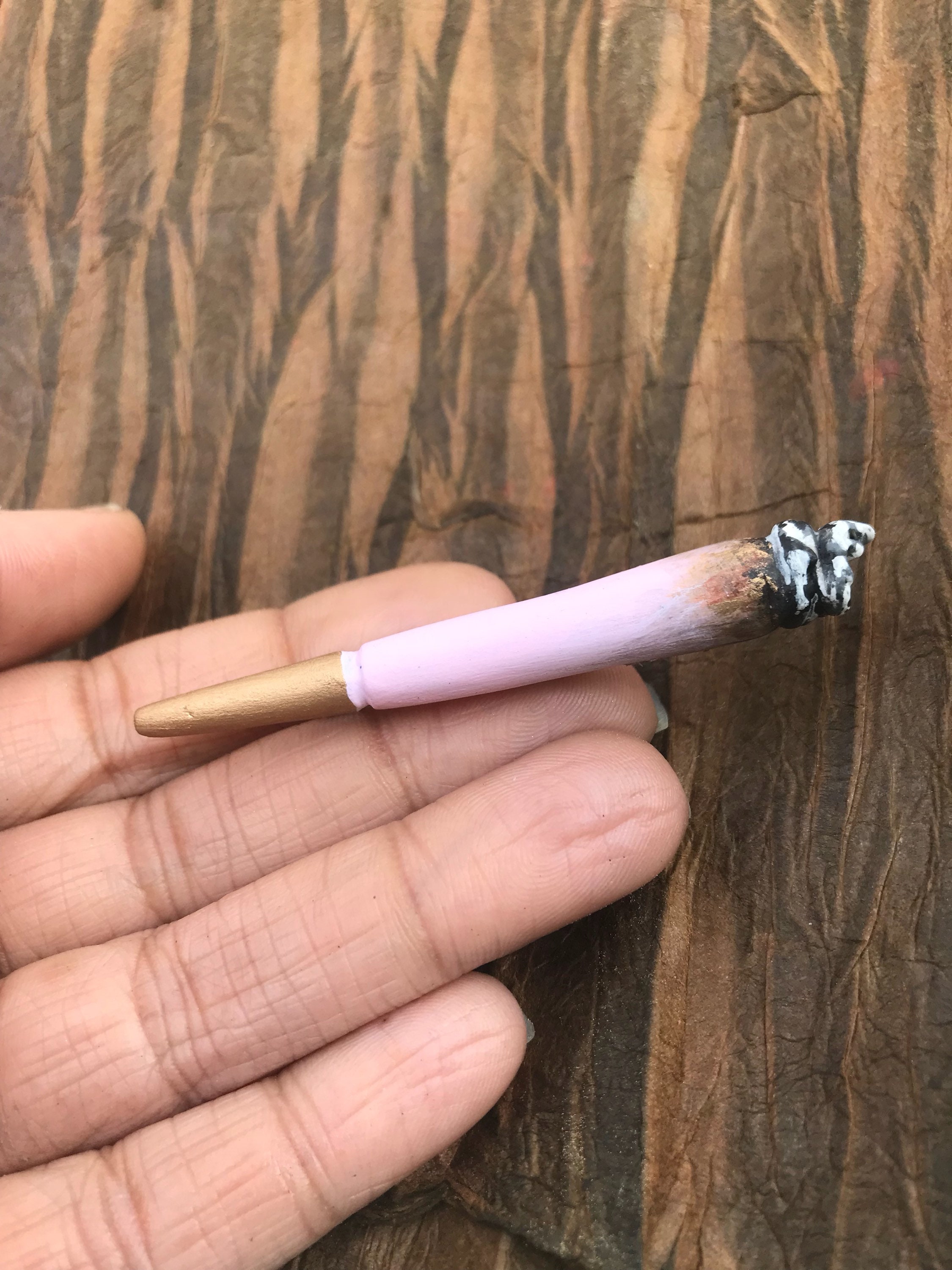 Pink weed marijuana joint raw cone wrap joint gold stoner | Etsy