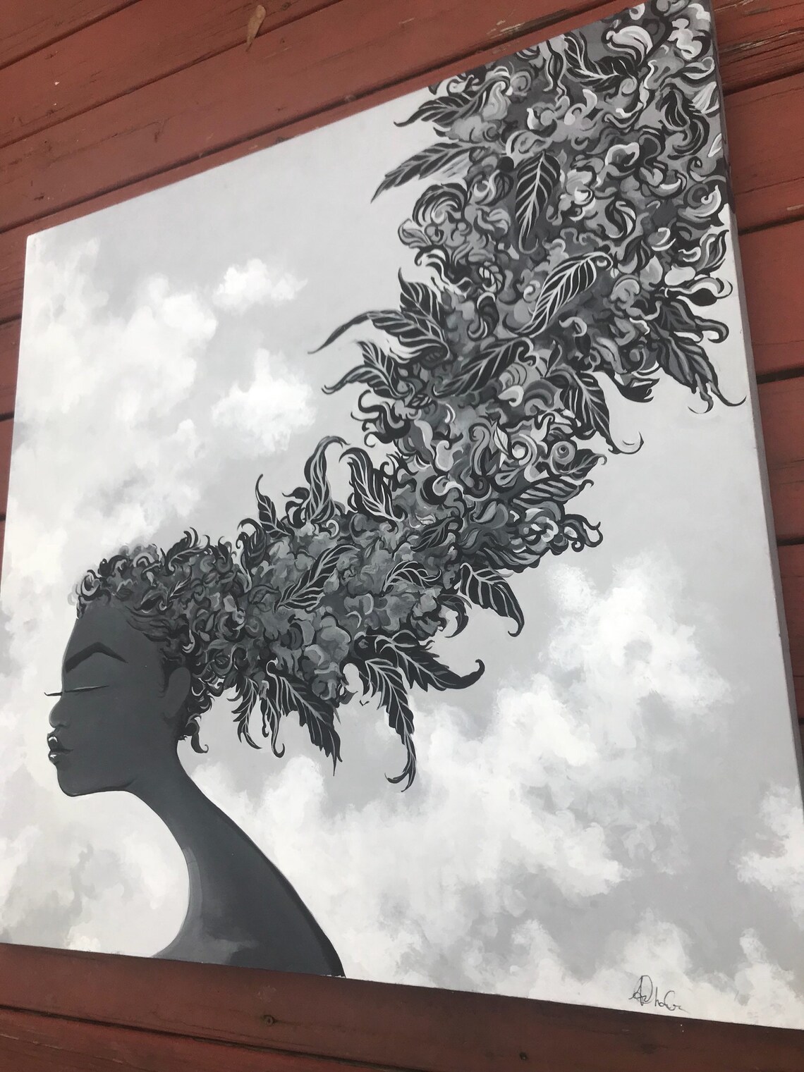 Black beauty marijuana strain stoner art cannabis art weed | Etsy