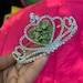 Marijuana Princess Tiara Weed Queen Cannabis Stoner Heart Shaped Nug ...