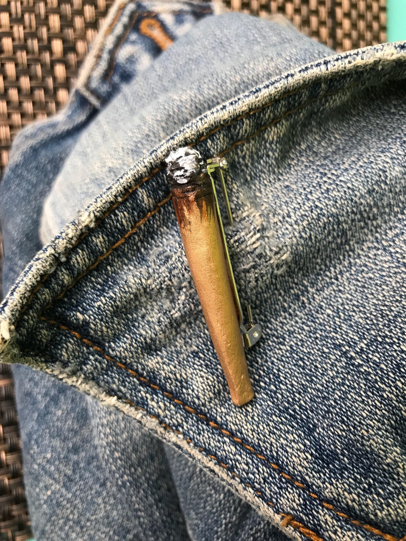 Gold joint marijuana cannabis weed cigarette cugar blunt pot | Etsy