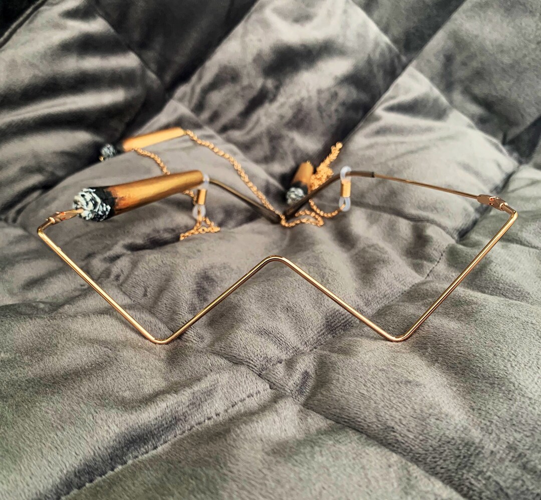 W is for Weed Chain Smoking Gold Blunt Joint Marijuana Weed Jewelry ...