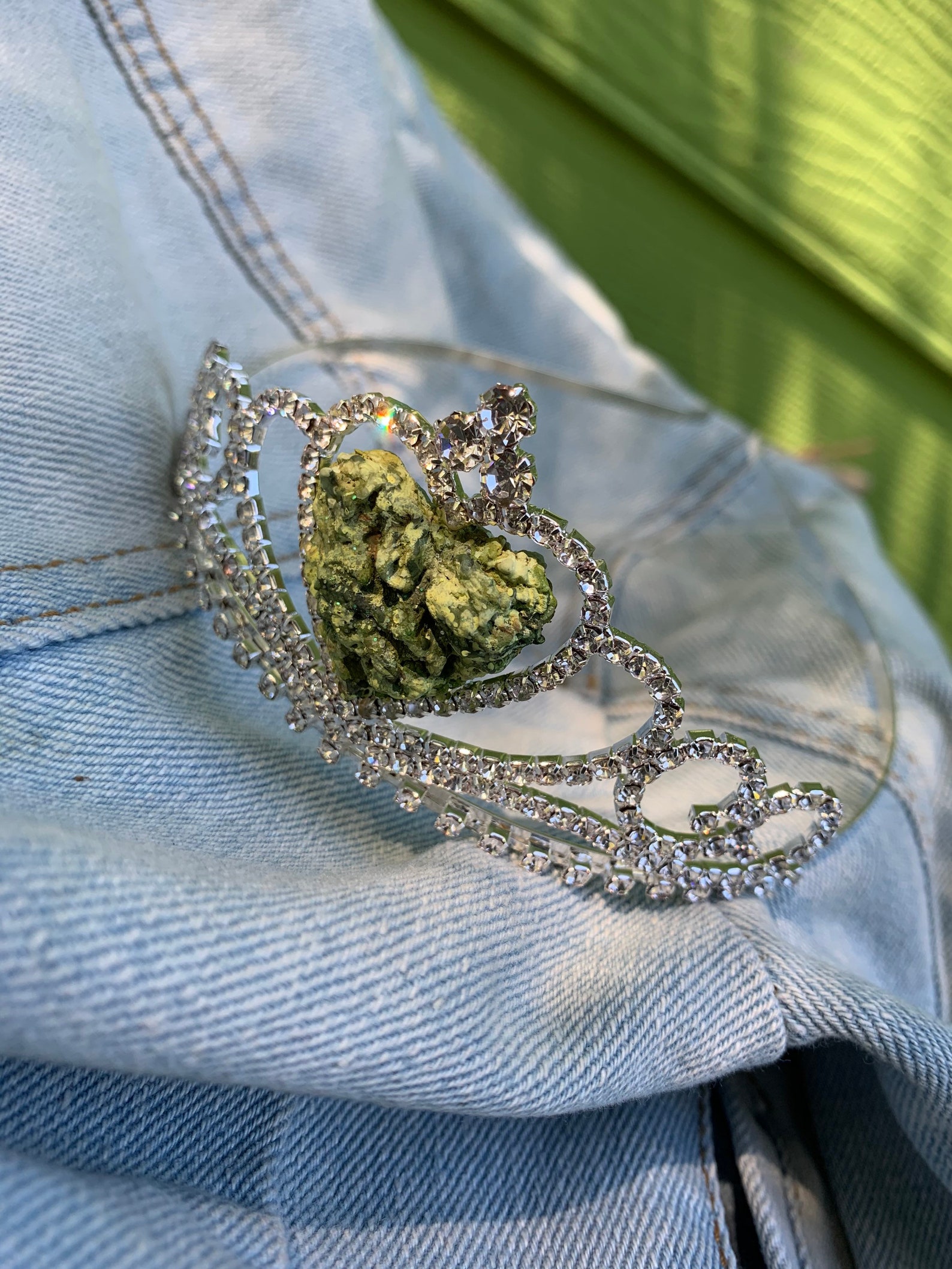 Marijuana Princess Tiara Weed Queen Cannabis Stoner Heart | Etsy