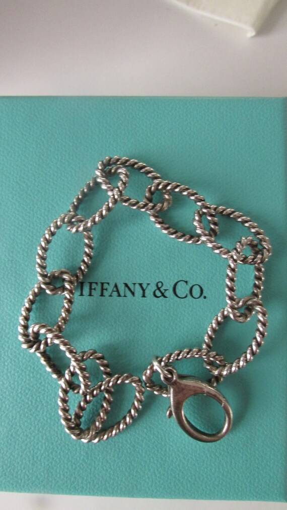 Vintage Tiffany Company Oval Link Bracelet 8 Etsy