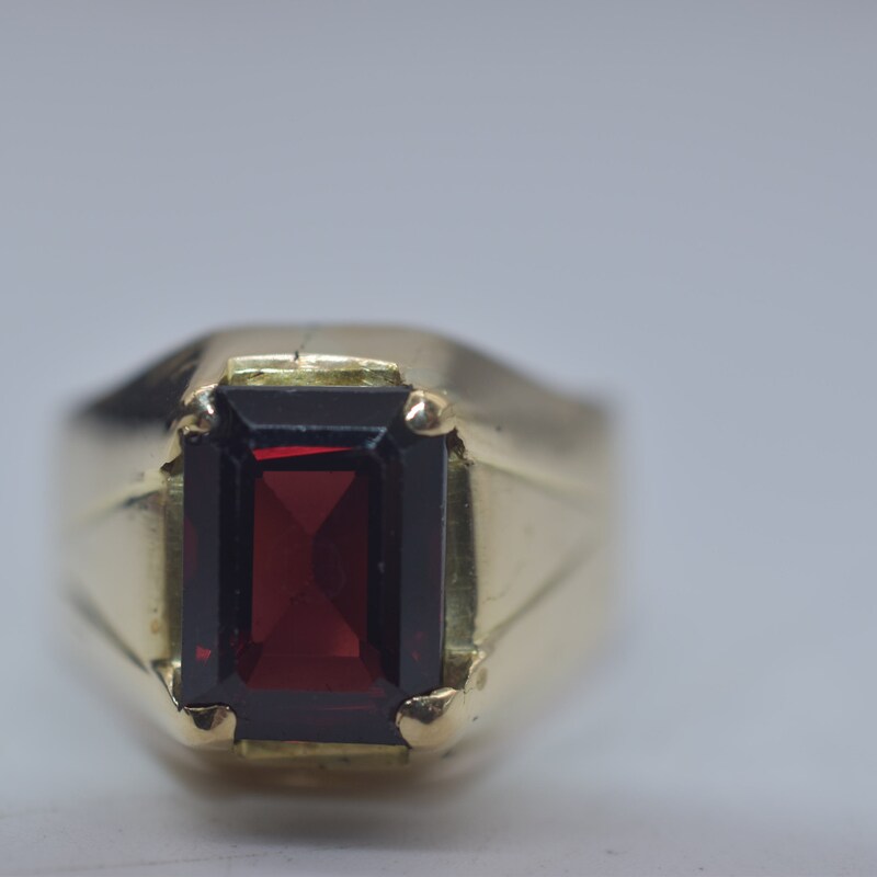 Mens Garnet Ring - Etsy