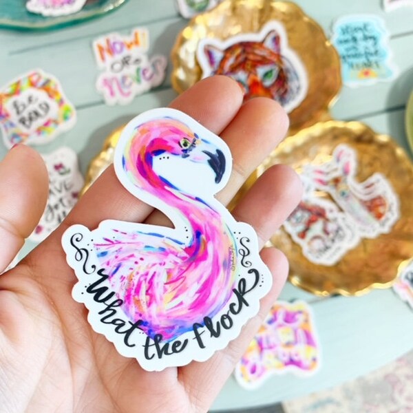 Flocked Stickers - Etsy