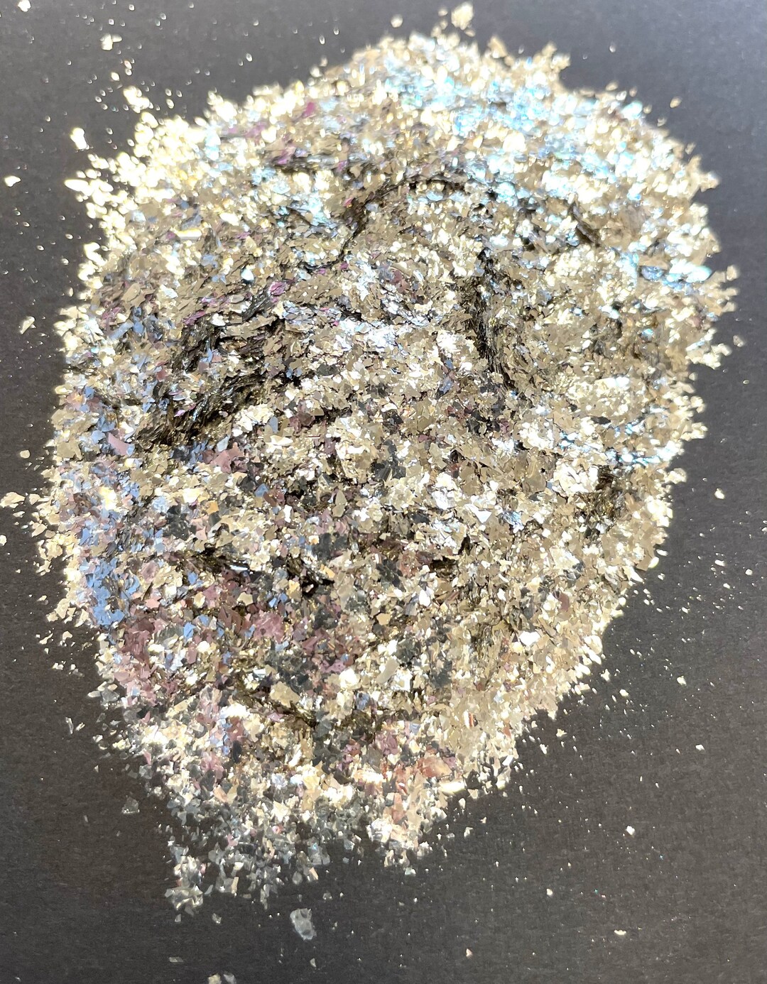 Bright Silver Flakes Cosmetic Grade - Silver Will Not Tarnish Nail Art ...