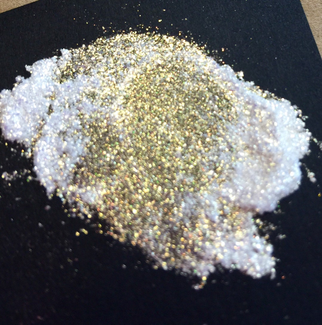 White Gold Dust - Shimmer Gold Color Shifting Pigment Cosmetic Grade 40 ...
