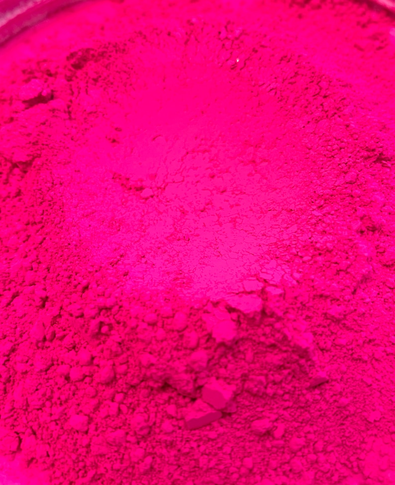 Fluorescent NEON MAGENTA pink Pigment for Indie Nail Polish - Etsy