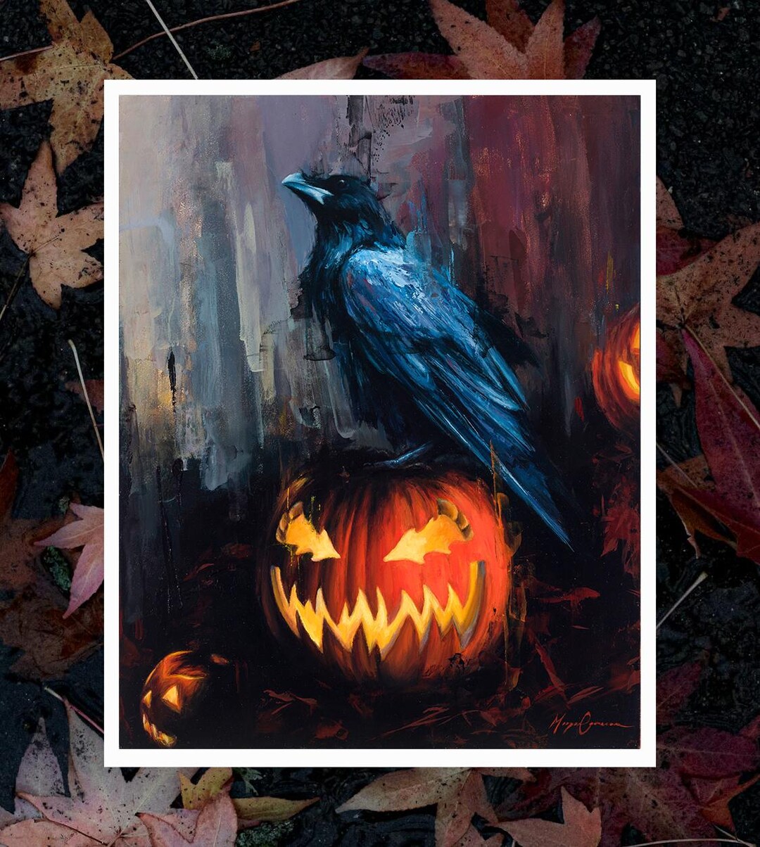 Print- Haunted Overload Raven - Etsy