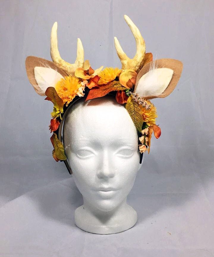 Deer Crown, Antler Crown, Fawn Crown, Animal Crown, Critter Crown ...