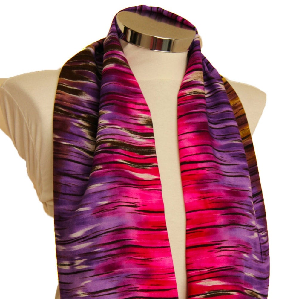 Foulard Infinity texturé Rouge Violet Rose Jaune Foulard - Etsy France