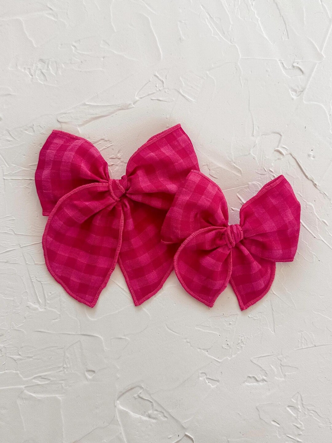 ELODIE || Hot Pink Gingham Linen, Handmade for Girls. Sweet Festive ...