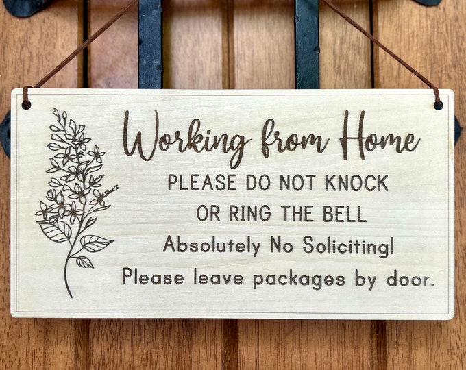Home Office Magnet, Small Business Sign, Do Not Knock, Do Not Ring Bell ...