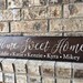 Home Sweet Home, Family Name Signs, New Home Sign, Personalized Names ...
