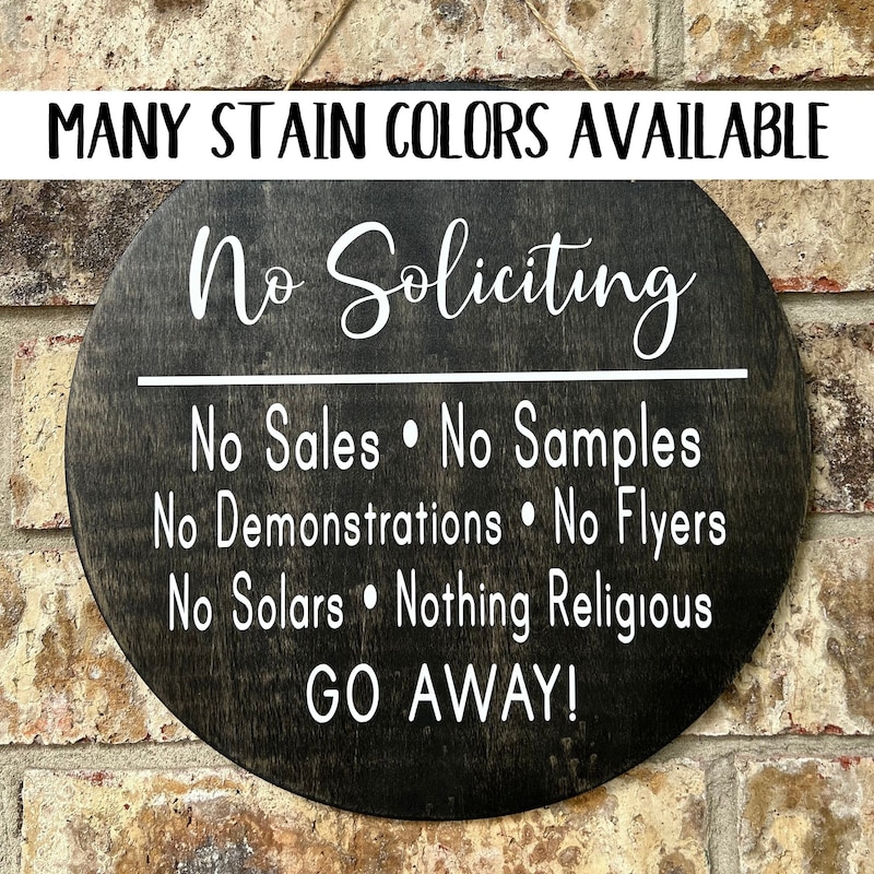 No Soliciting - Etsy