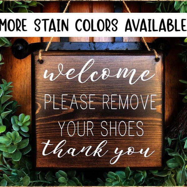 Remove Shoes Sign - Etsy