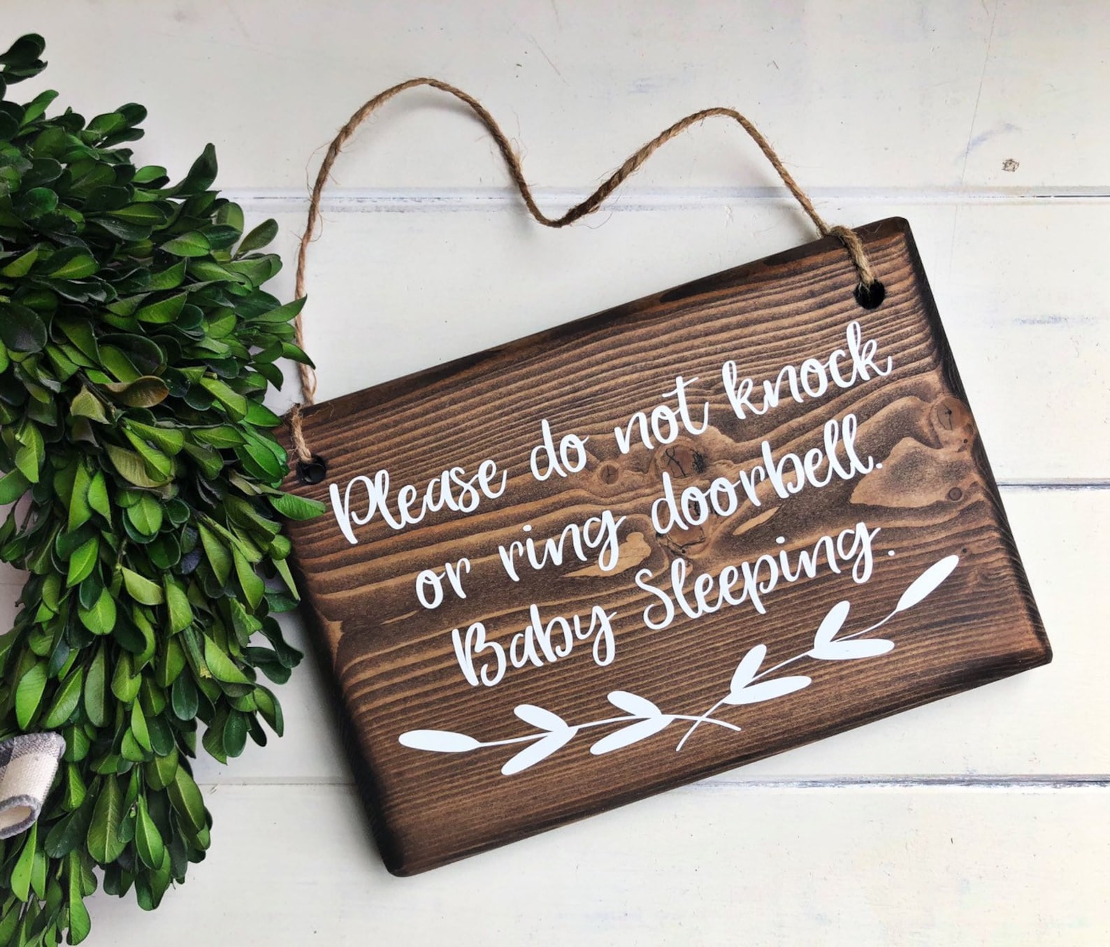 Baby Sleeping Sign Sleeping Baby Door Sign Naptime Door - Etsy