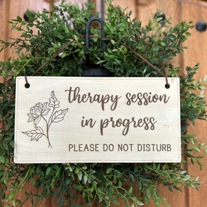 Therapy Session in Progress Sign, Therapy Sign, Therapy Session Sign ...
