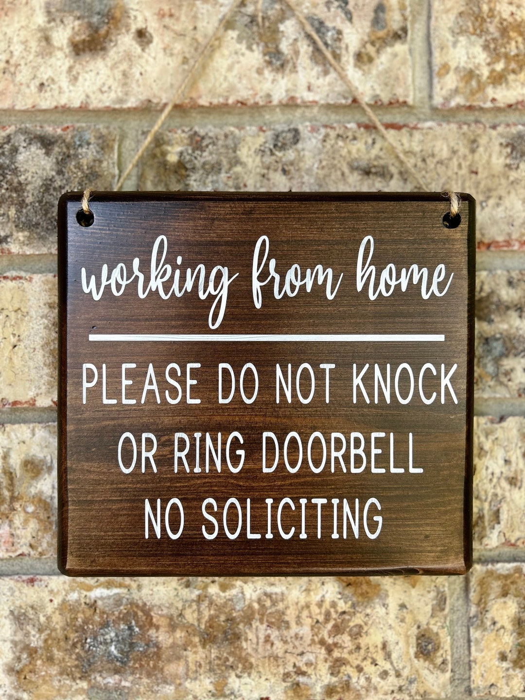 Working From Home Sign, Do Not Disturb Sign, No Soliciting, Sleeping ...
