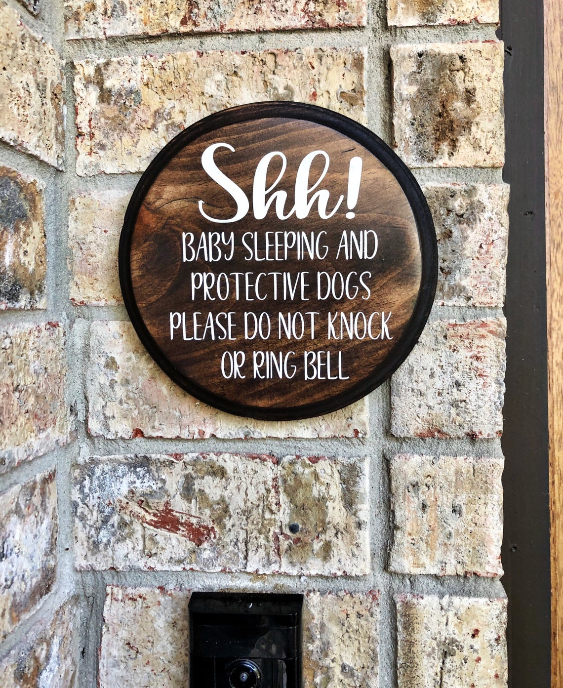 Baby Sleeping Sign Dog Sign Sleeping Baby Naptime Sign Do | Etsy