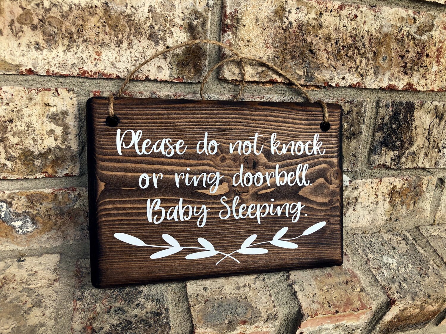 Baby Sleeping Sign Sleeping Baby Door Sign Naptime Door - Etsy