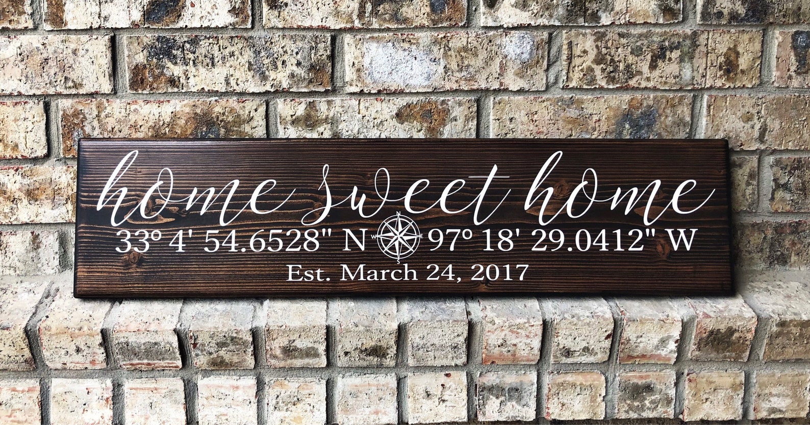 Home Coordinates Sign | Home Sweet Home Sign | Realtor Closing Gift ...