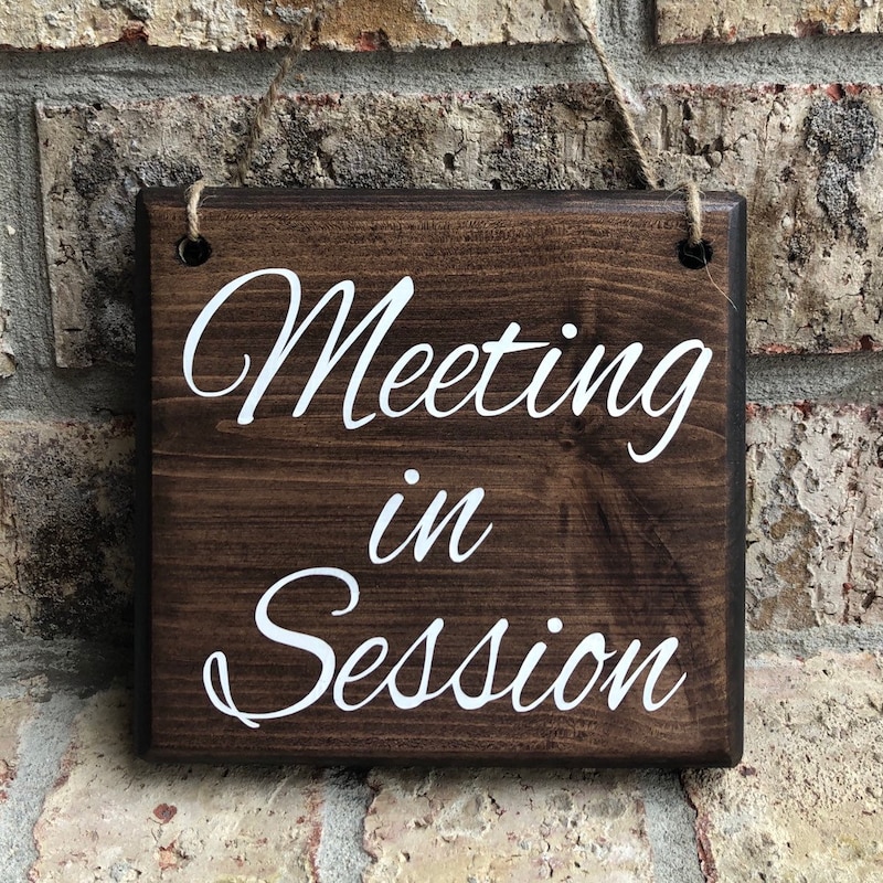 Office Door in a Meeting Signs - Etsy