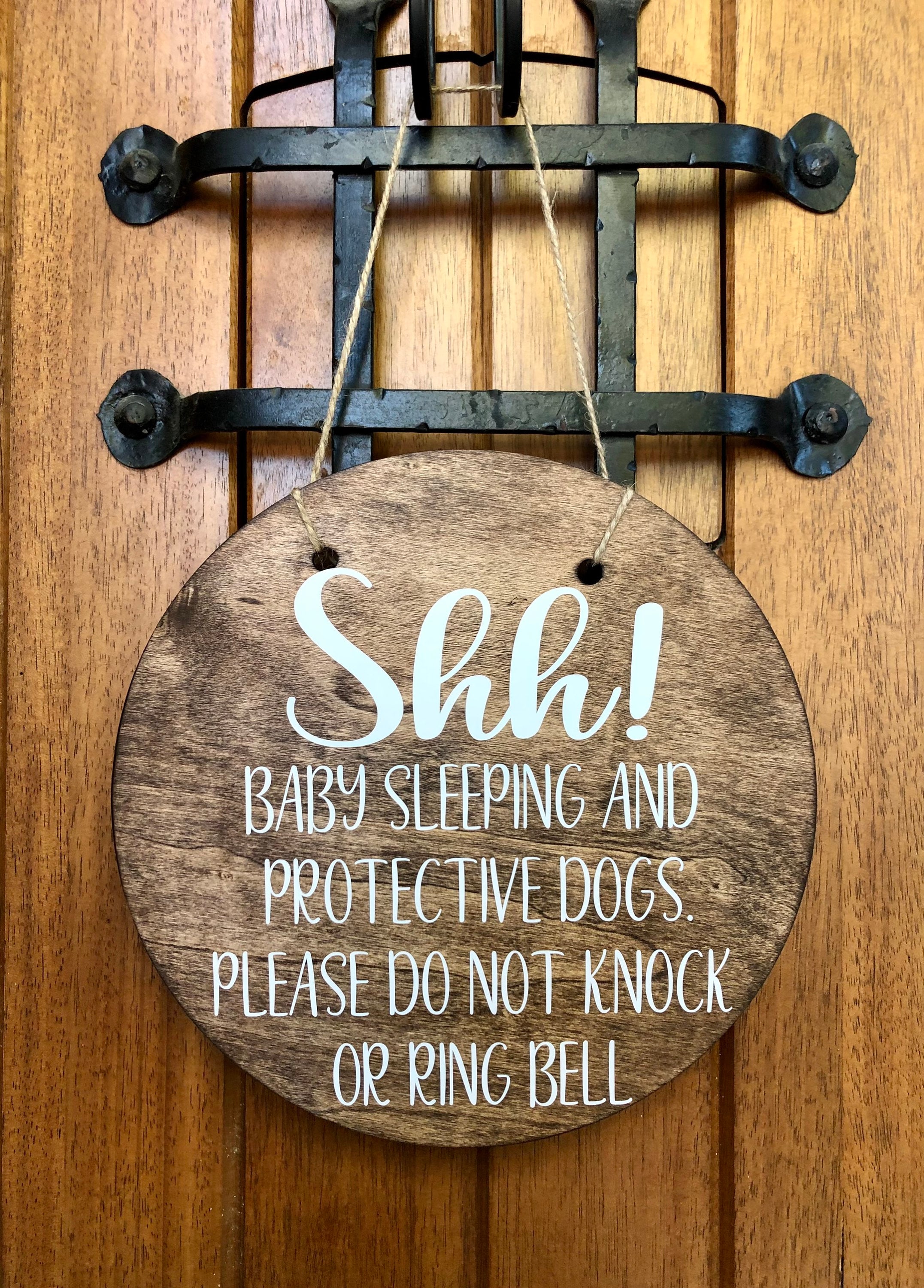 Baby Sleeping Sign Dog Sign Sleeping Baby Naptime Sign Do | Etsy