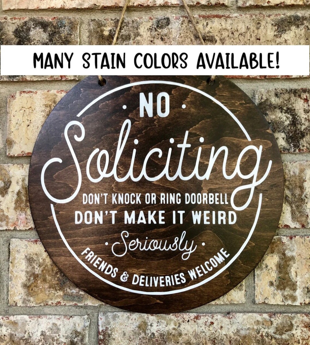 No Soliciting Signs Cool