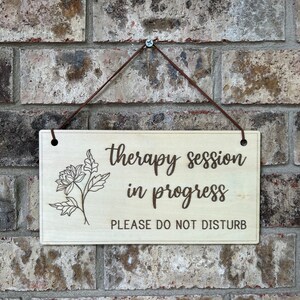 Therapy Session in Progress Sign, Therapy Sign, Therapy Session Sign ...
