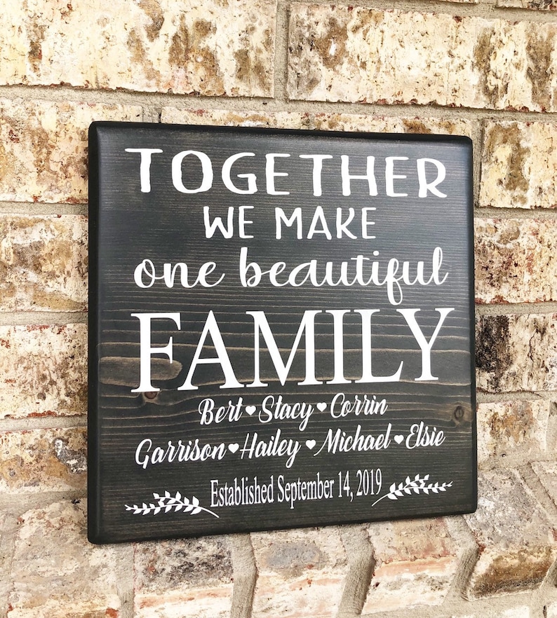 Family Sign Established Signs Family Names Sign New | Etsy