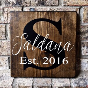 Family Name Sign Established Signs Last Name Sign Family Name ...