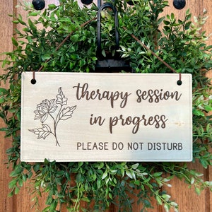 Therapy Session in Progress Sign, Therapy Sign, Therapy Session Sign ...