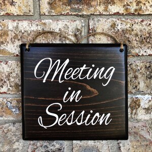 Office Sign, Meeting in Session Sign, Work From Home Sign, Do Not ...